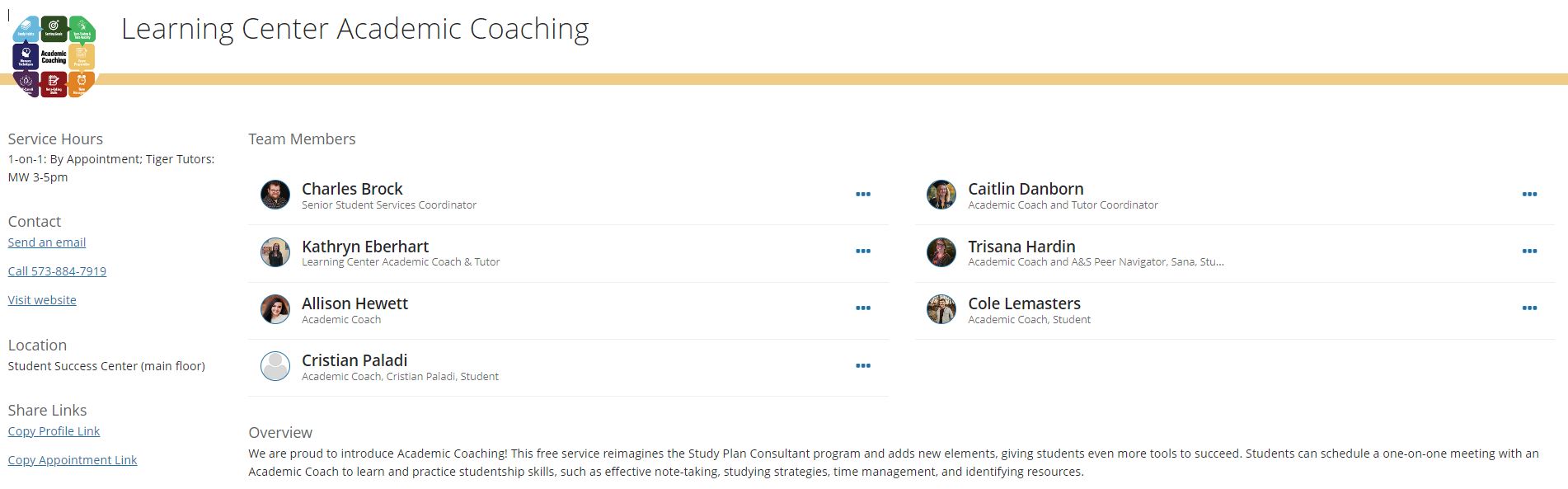 Academic Coaching Learning Center